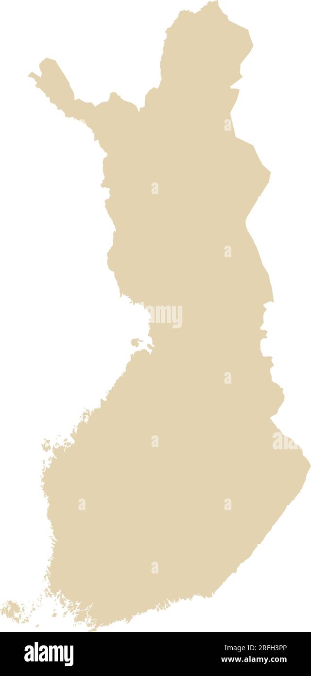 Finland map color line Cut Out Stock Images & Pictures - Alamy