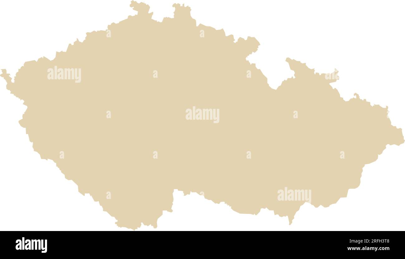 BEIGE CMYK color map of CZECH REPUBLIC Stock Vector Image & Art - Alamy