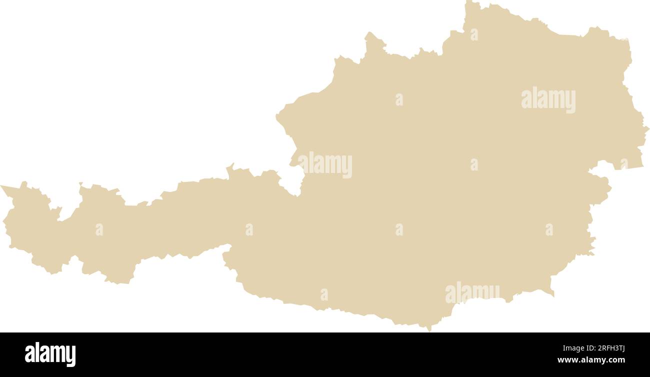 BEIGE CMYK color map of AUSTRIA Stock Vector Image & Art - Alamy