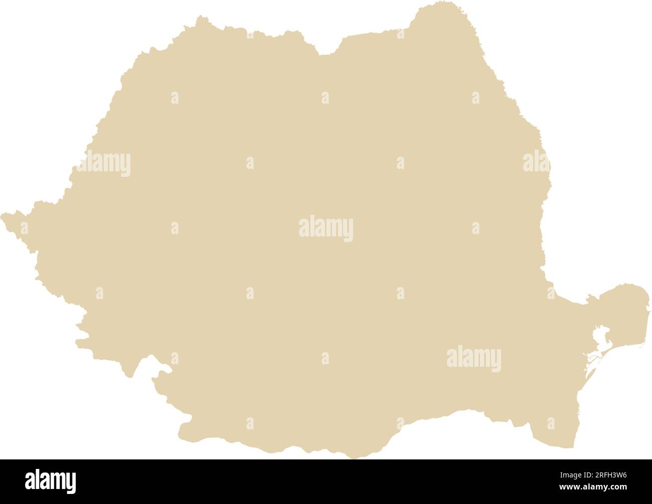 BEIGE CMYK color map of ROMANIA Stock Vector Image & Art - Alamy