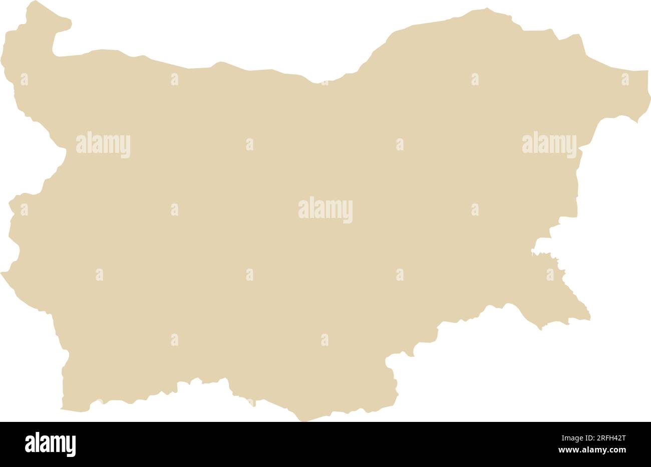 BEIGE CMYK color map of BULGARIA Stock Vector Image & Art - Alamy