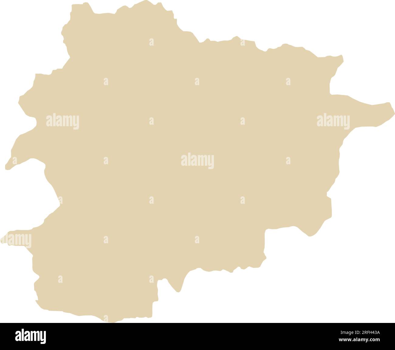 BEIGE CMYK color map of ANDORRA Stock Vector Image & Art - Alamy