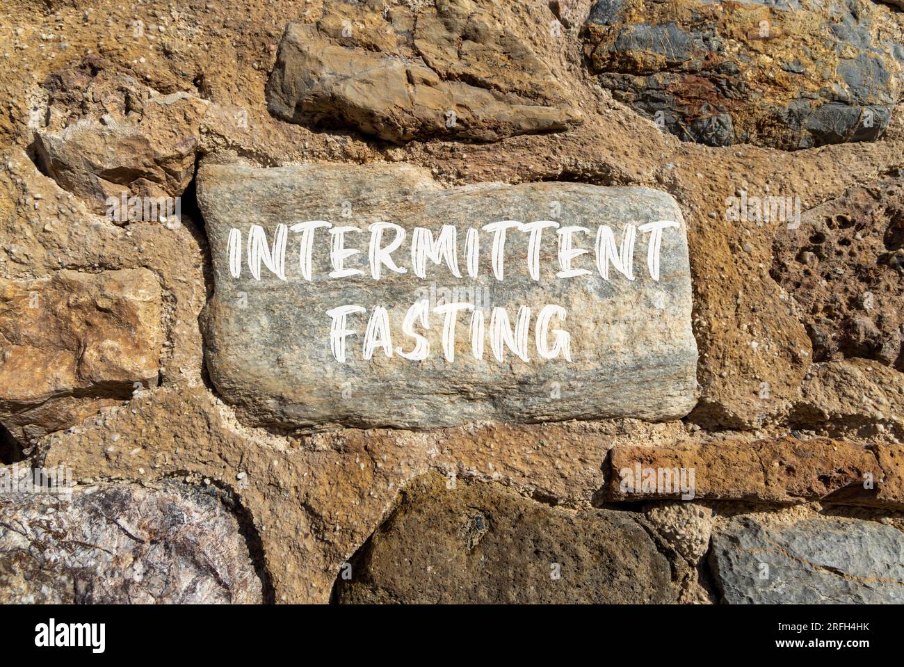 Intermittent fasting symbol. Concept words Intermittent fasting on ...