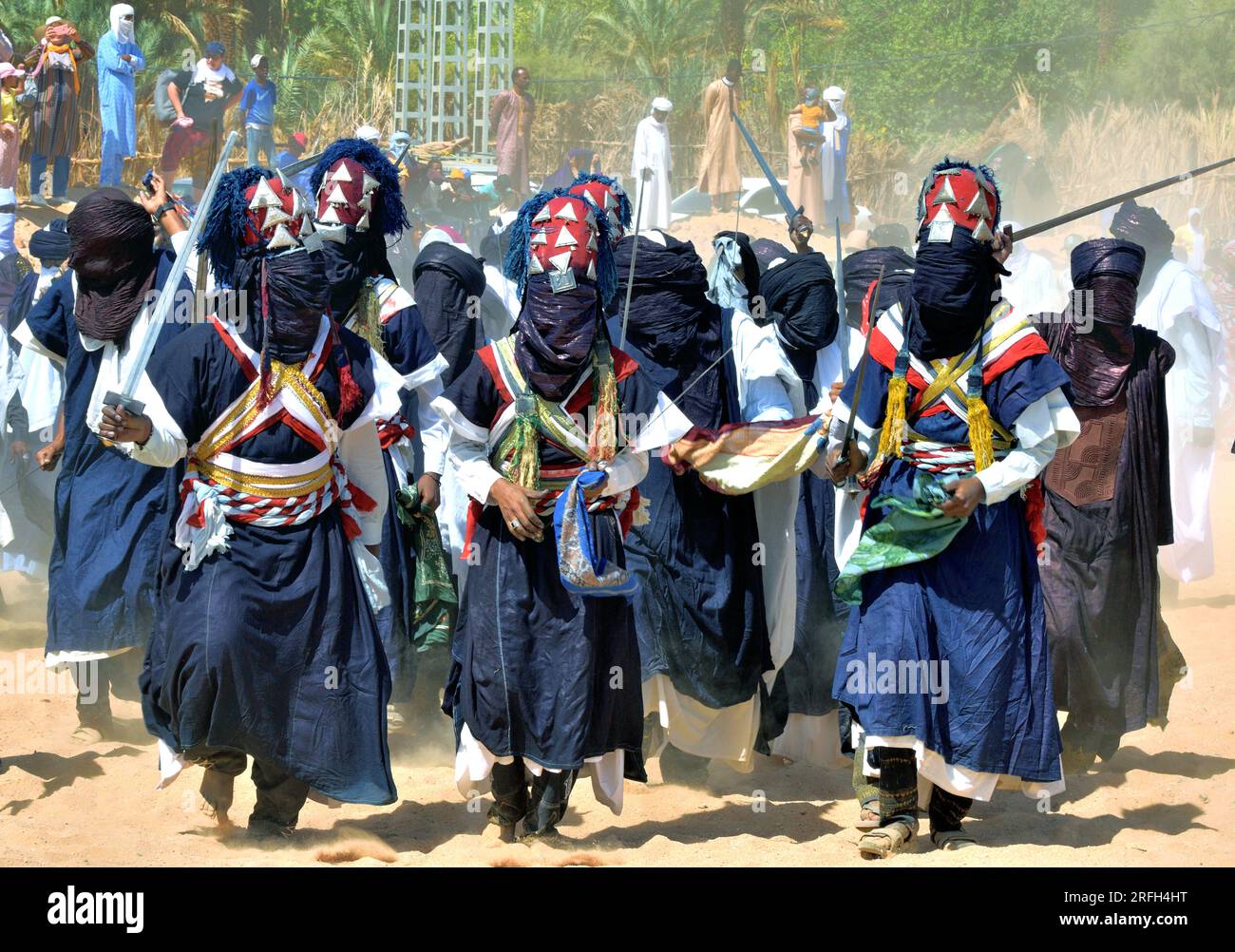 SEBIBA TOUAREG FESTIVAL IN THE OASIS OF DJANET IN ALGERIA Stock Photo ...