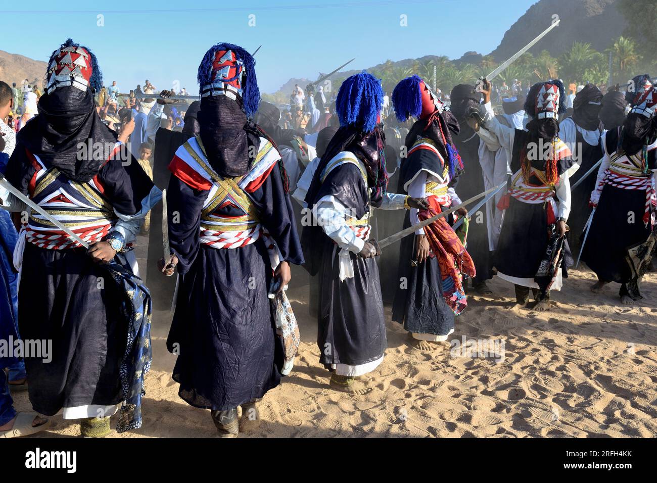 SEBIBA TOUAREG FESTIVAL IN THE OASIS OF DJANET IN ALGERIA Stock Photo ...