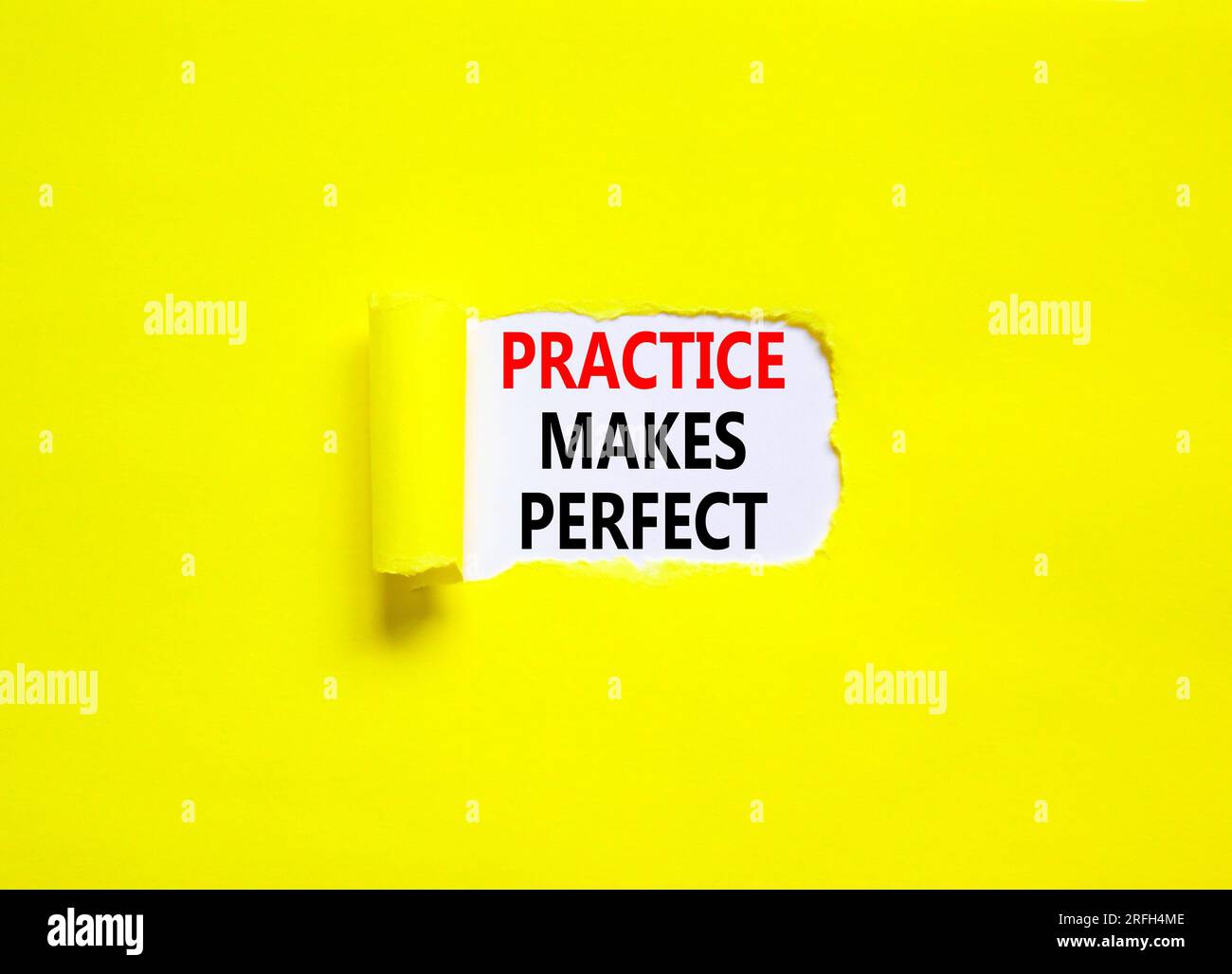 Practice makes perfect symbol. Concept words Practice makes perfect on ...