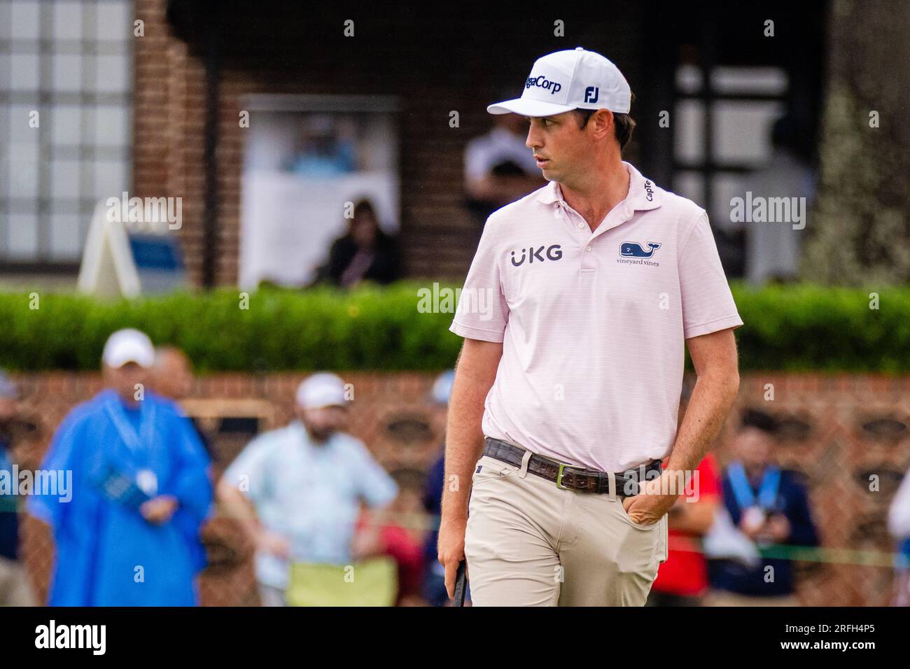 August 3, 2023: J.T. Poston on the ninth green during the first day of ...