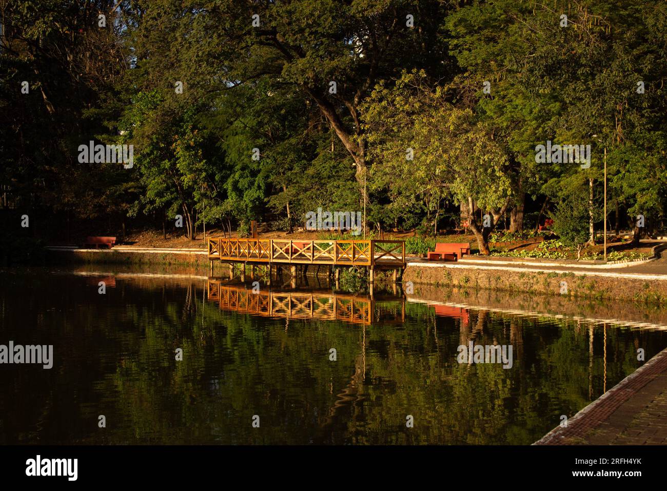 Goiania, Goias, Brazil – August 03, 2023: Landscape of Bosque dos ...