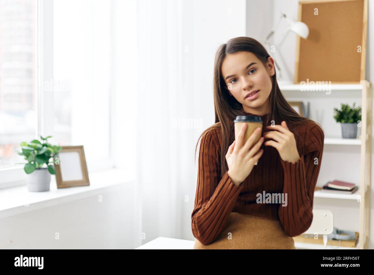 schoolgirl table teenager education desk preparation notebook student ...