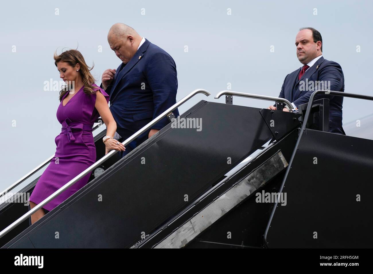 Alina Habba, a lawyer for former President Donald Trump, left ...