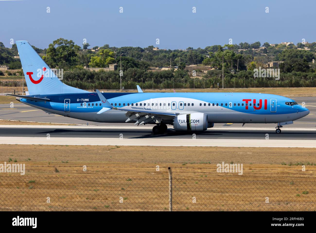 TUI Boeing 737-8 MAX (Reg: G-TUMK) arriving from Bristol as flight ...