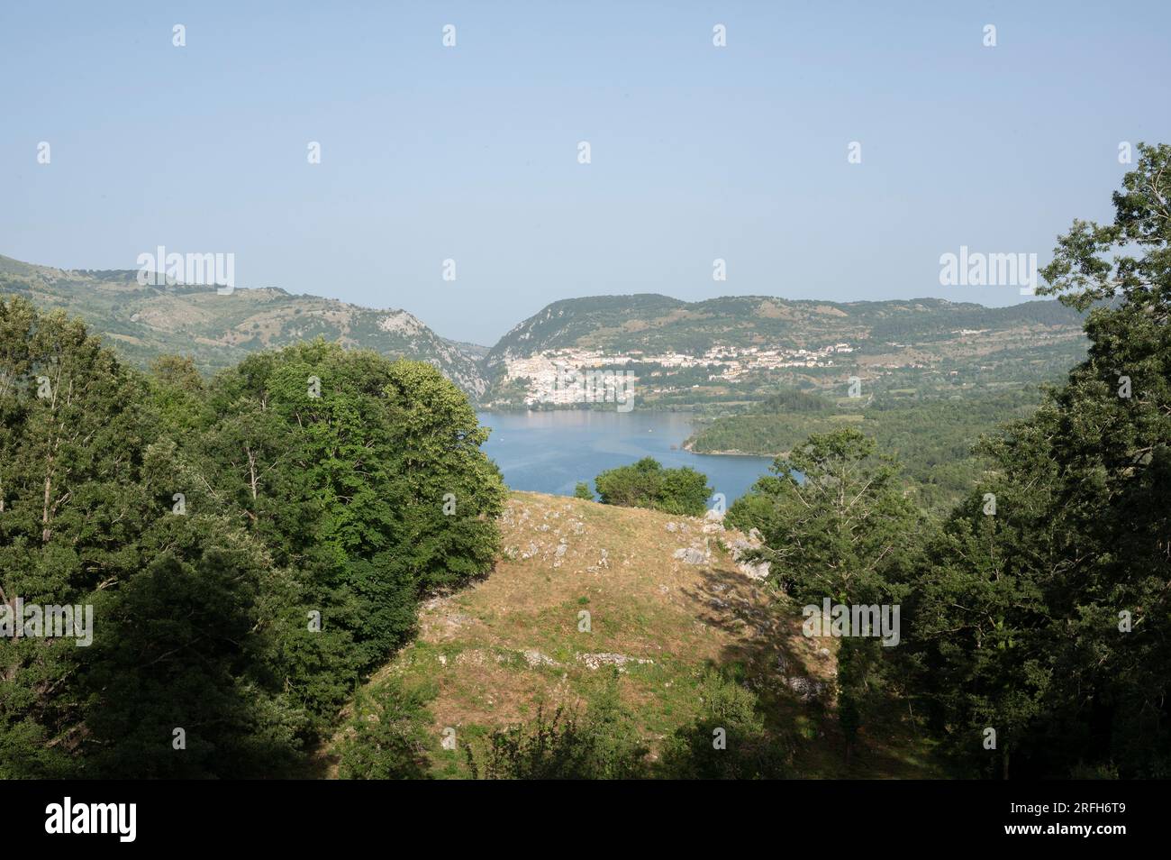 Barrea lake, Civitella Alfedena, Abruzzo (Italy). July 2023 Stock Photo ...