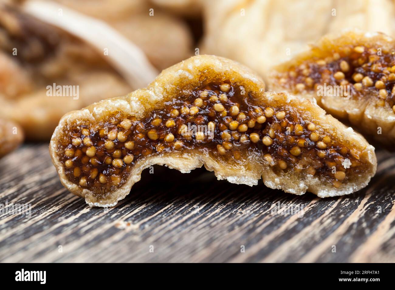 dried ripe and sweet yellow figs, figs dried naturally in the sun ...