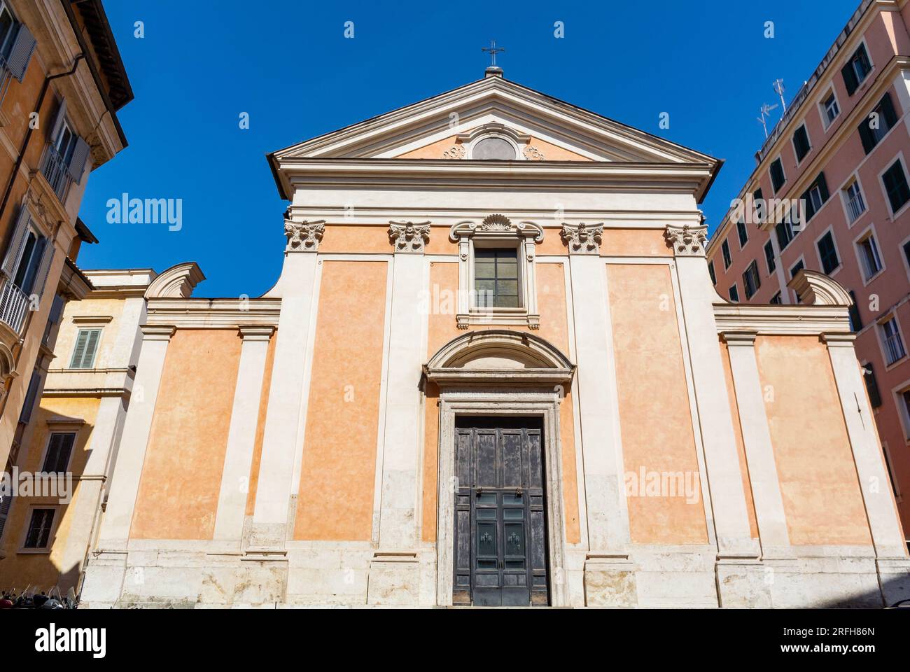 Rome, Lazio, Italy, Holy Cross and of San Bonaventura dei Lucchesi ...