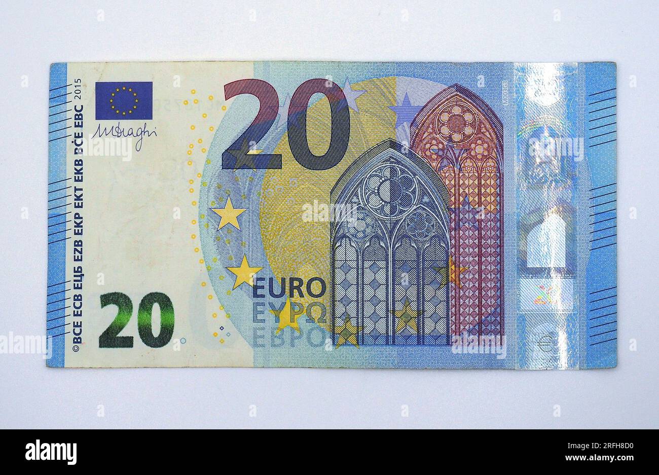 20 euro banknote, Euro, paper banknotes, EUR, €, European Union Stock ...