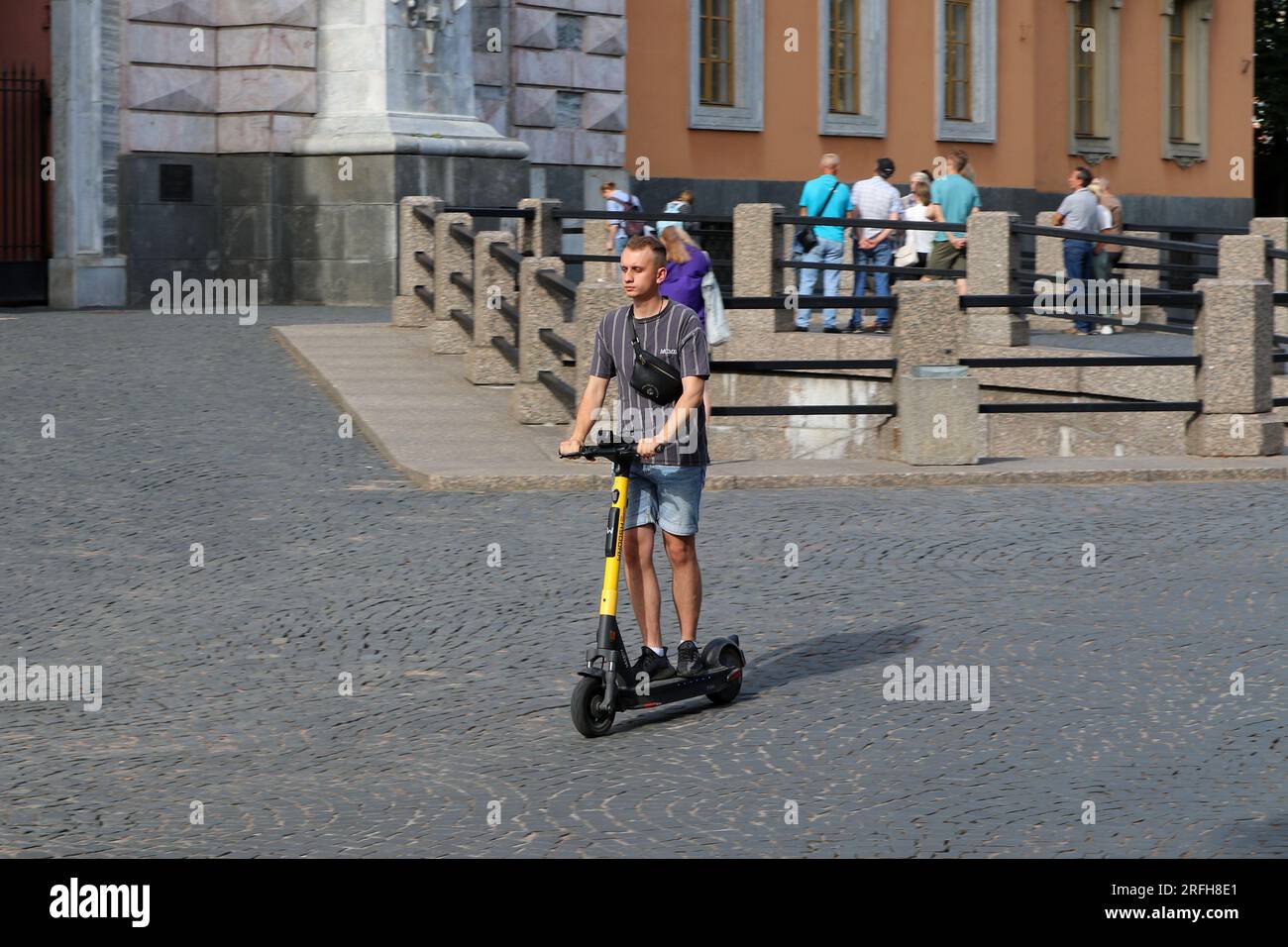 Russian Federation. Saint-Petersburg. Summer, August. Electric Scooter ...