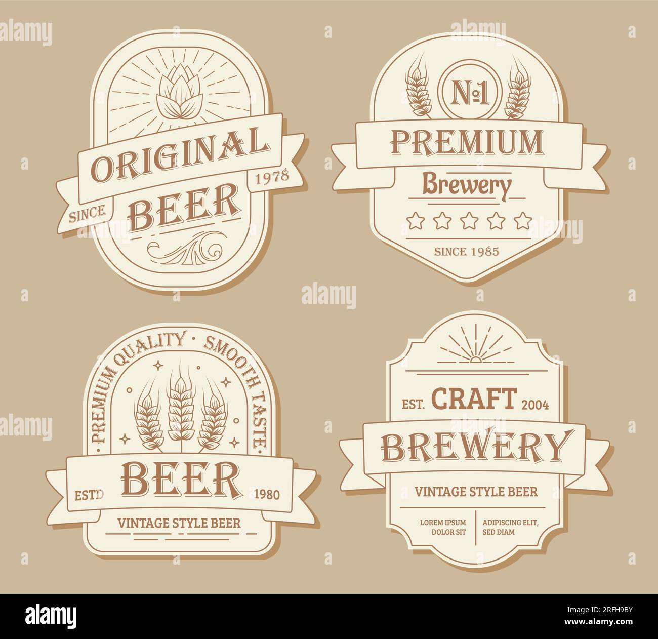 Vintage Beer Label Template