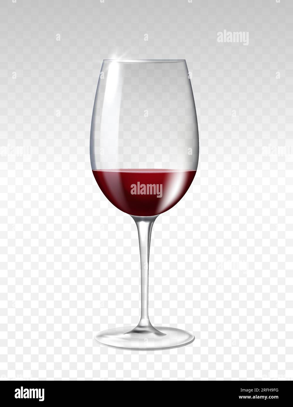 Glass of wine vector concept Stock Vector Image & Art - Alamy