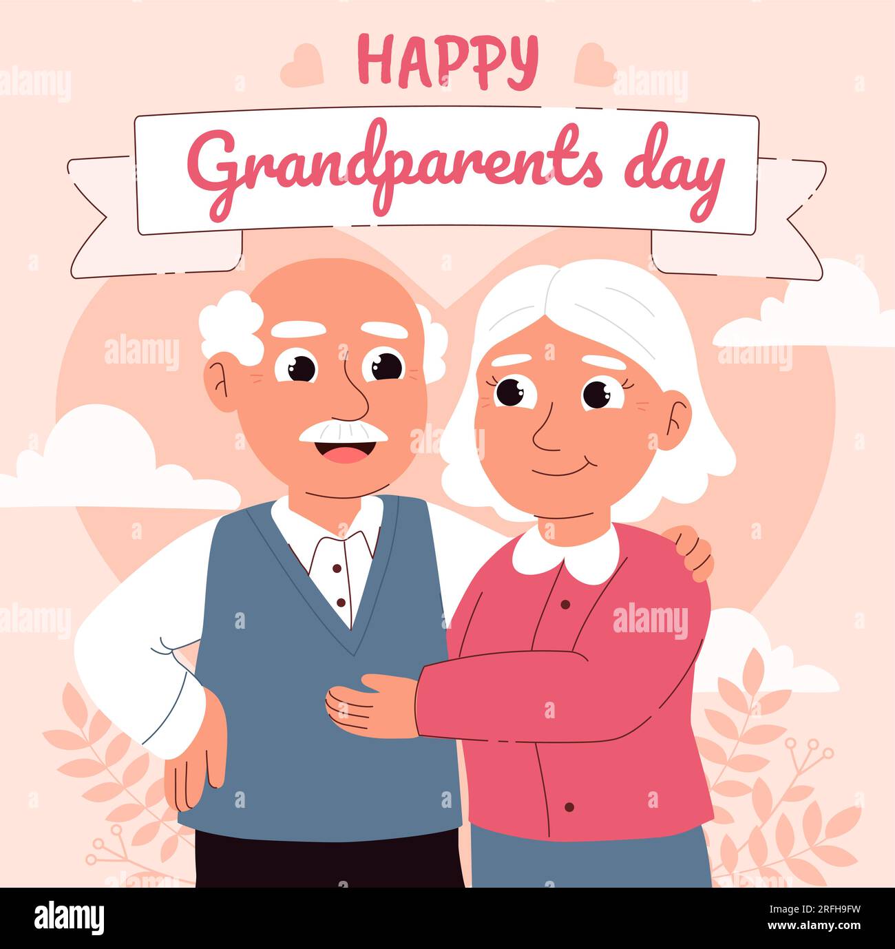Happy grandparents day vector poster Stock Vector Image & Art - Alamy