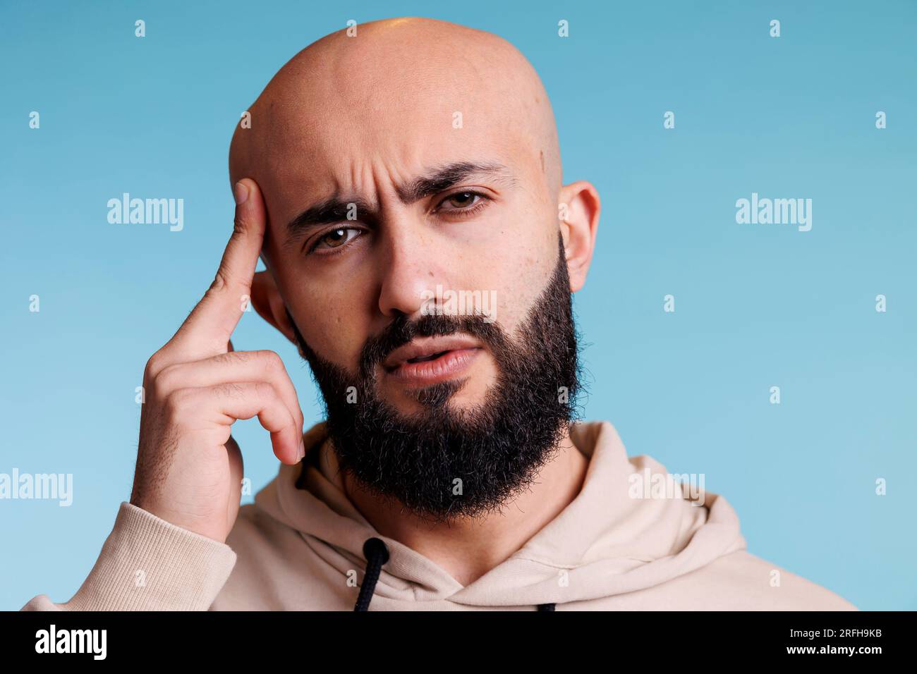 Man bald at the temples hi-res stock photography and images - Alamy