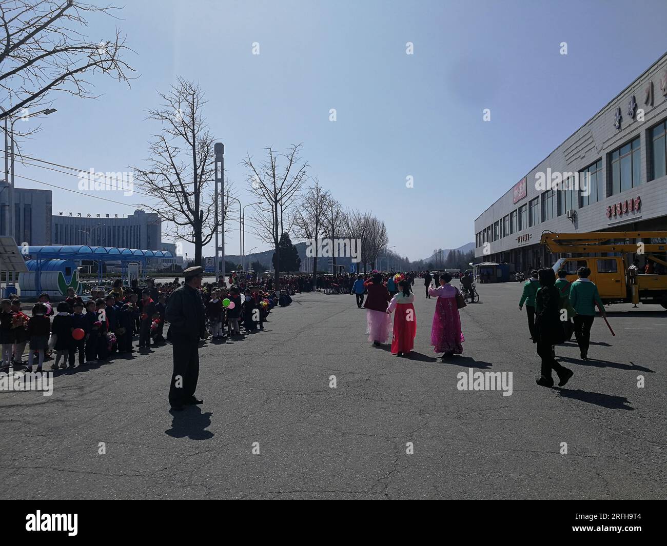 Pyongyang, March 29, 2018. Martyrs’ orphans retracing Kim Il Sung’s ...