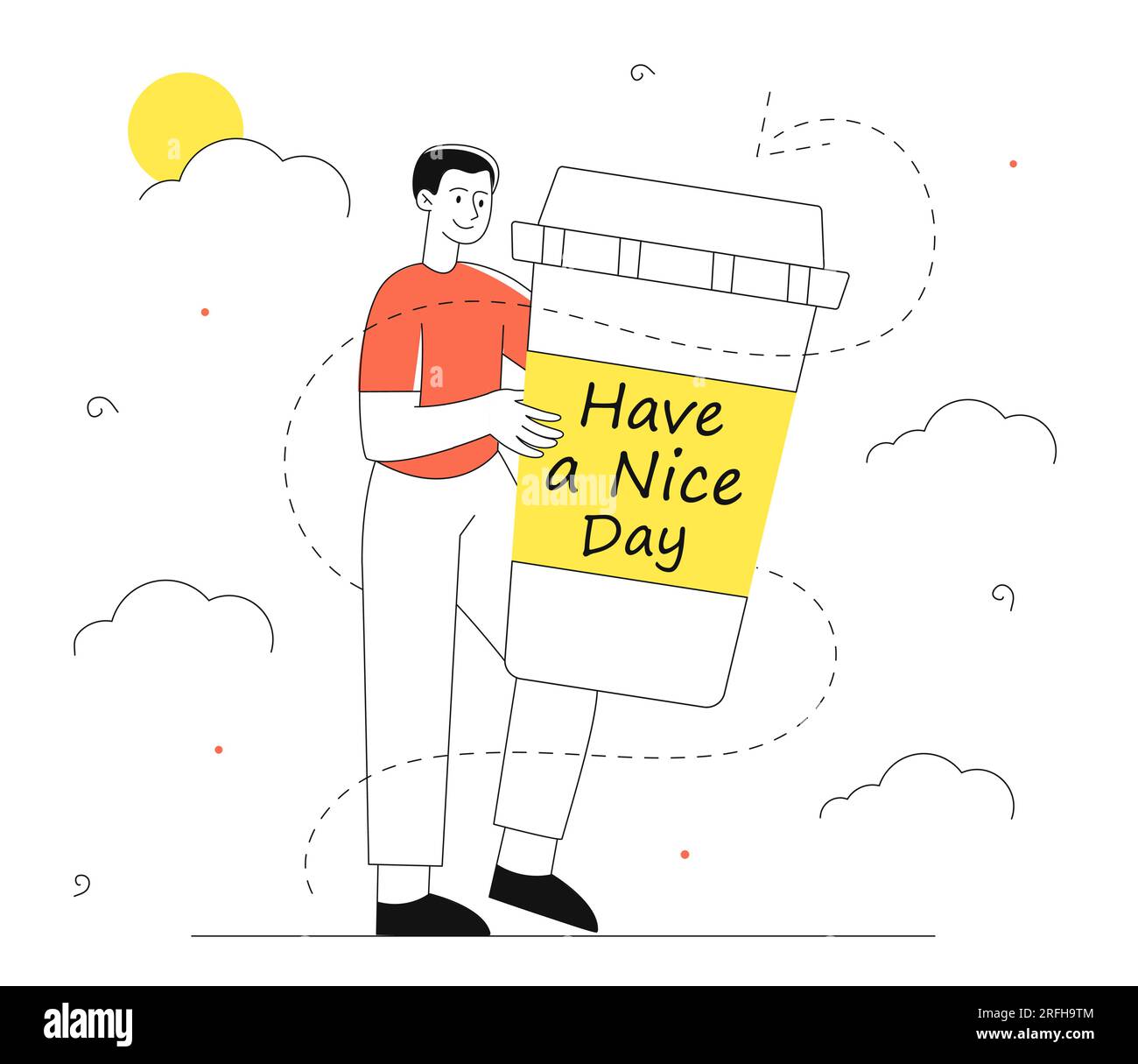 Have nice day line vector Stock Vector Image & Art - Alamy