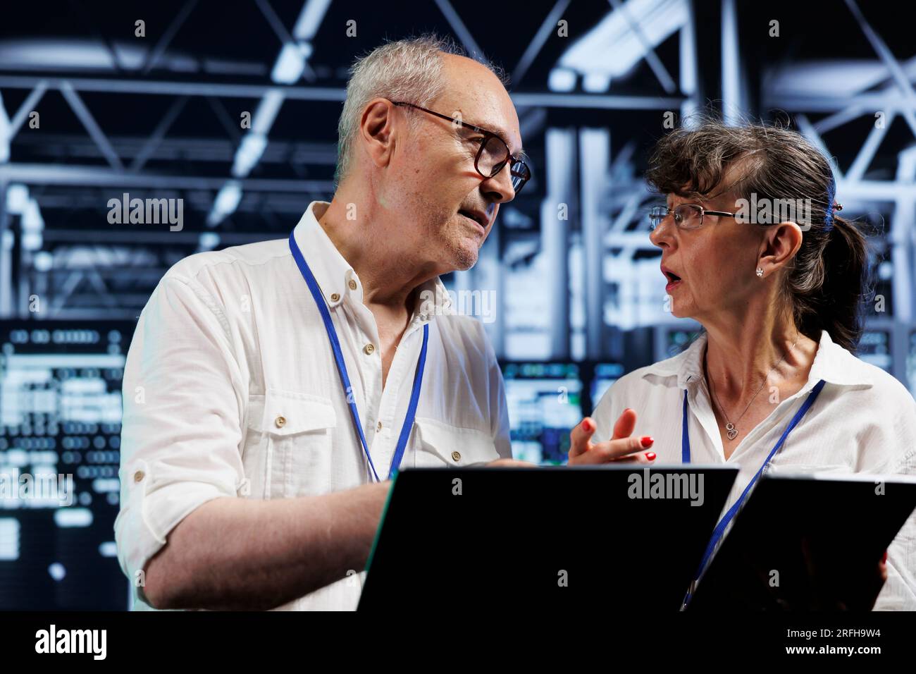 Aged technical support consultants in high tech establishment using ...