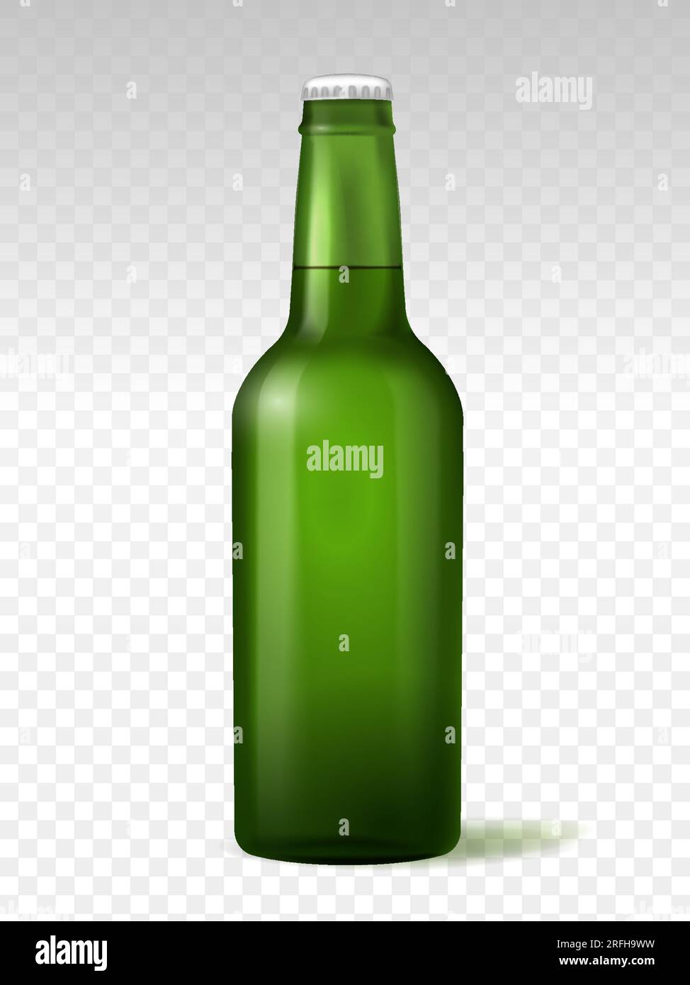 Realistic green beer bottle vector Stock Vector Image & Art - Alamy