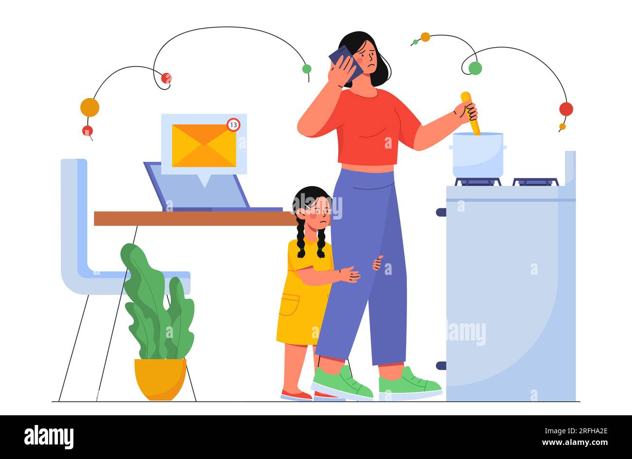 Worker mother Cut Out Stock Images & Pictures - Alamy