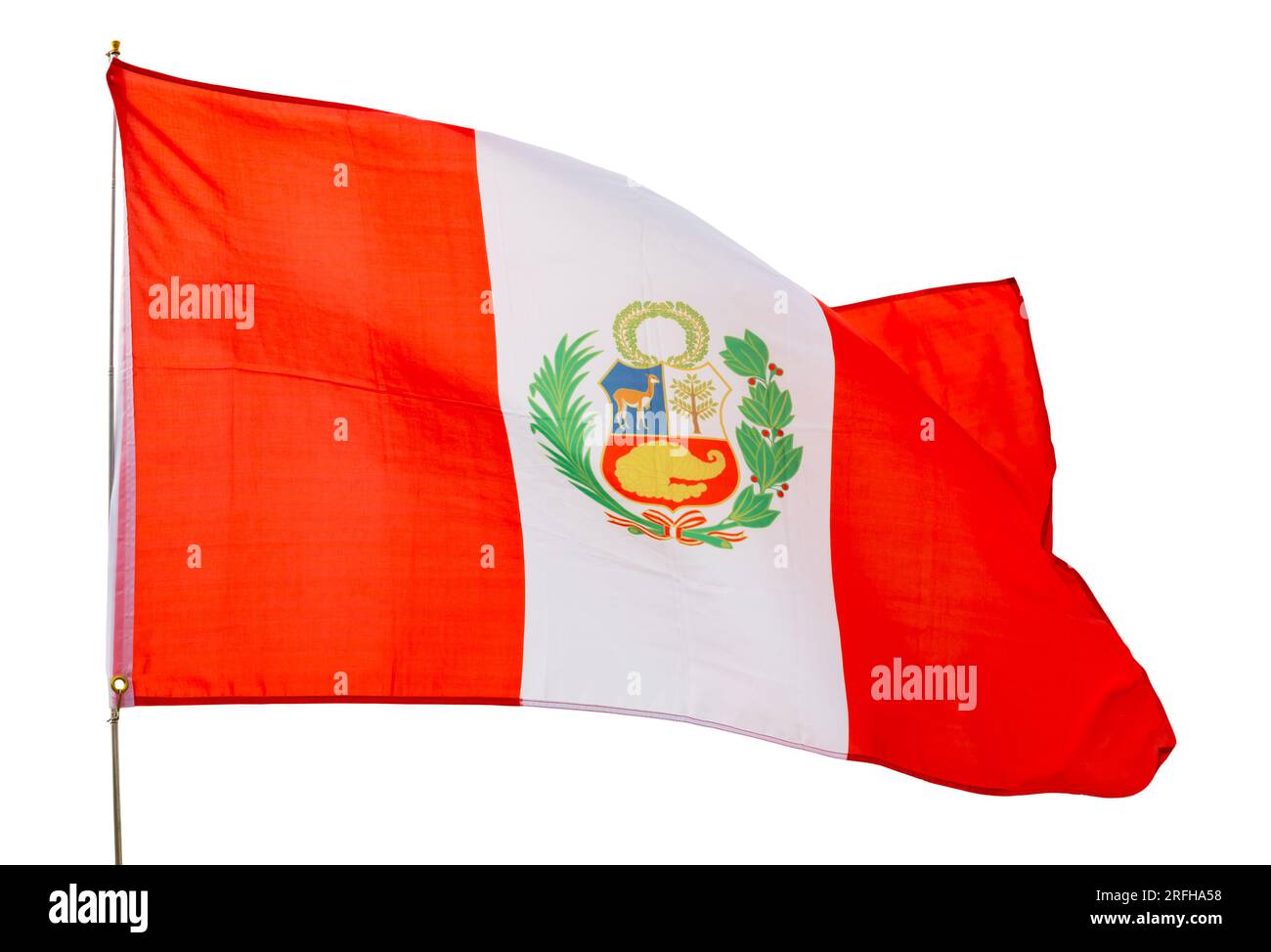 Flag of Peru Stock Photo - Alamy