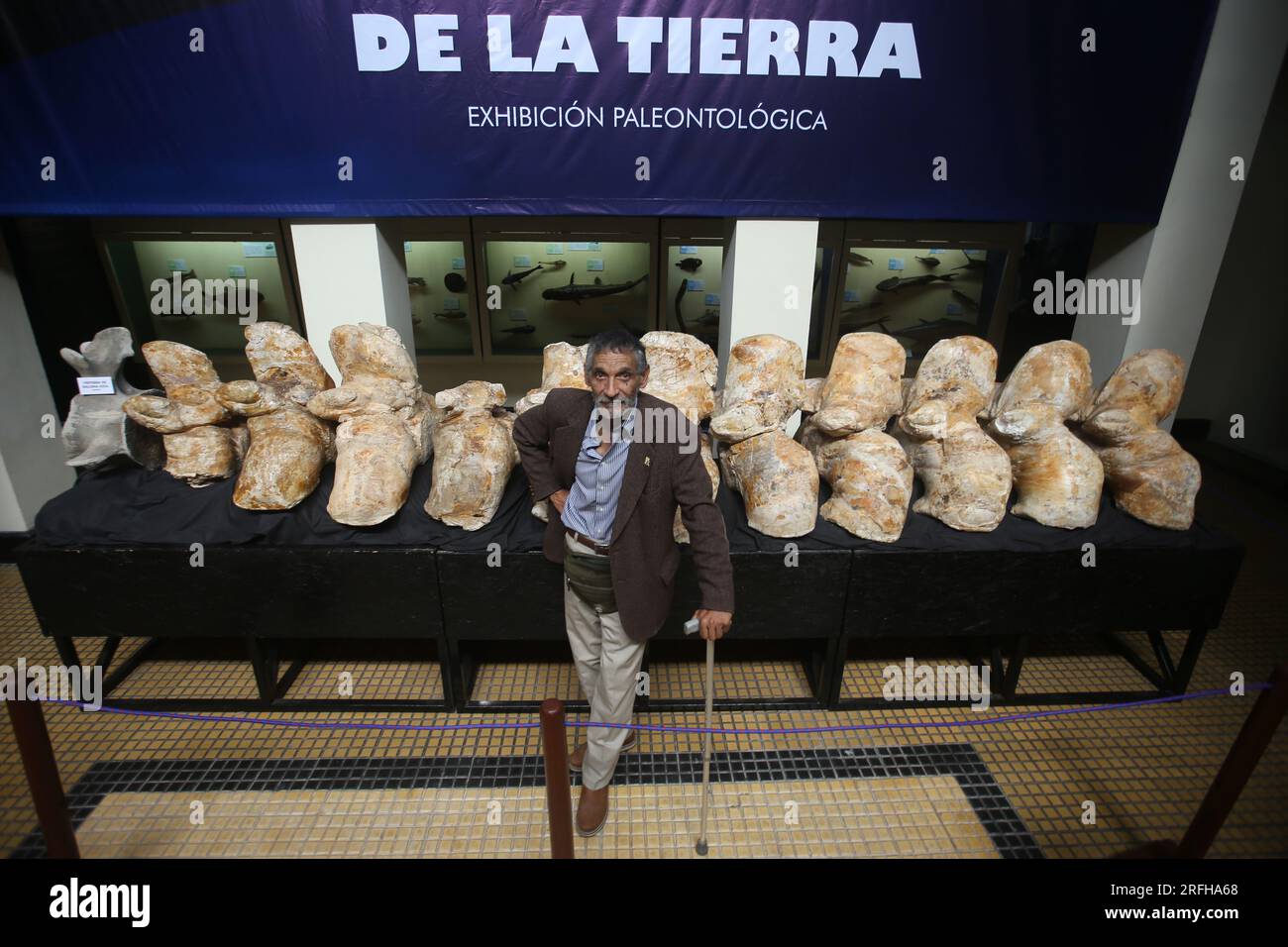 Lima, Peru. 03rd Aug, 2023. Peruvian researcher Mario Urbina stands ...