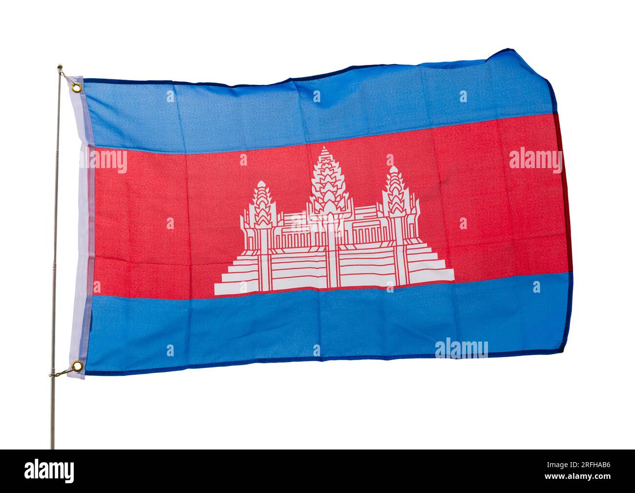 Big flag of Cambodia Stock Photo - Alamy