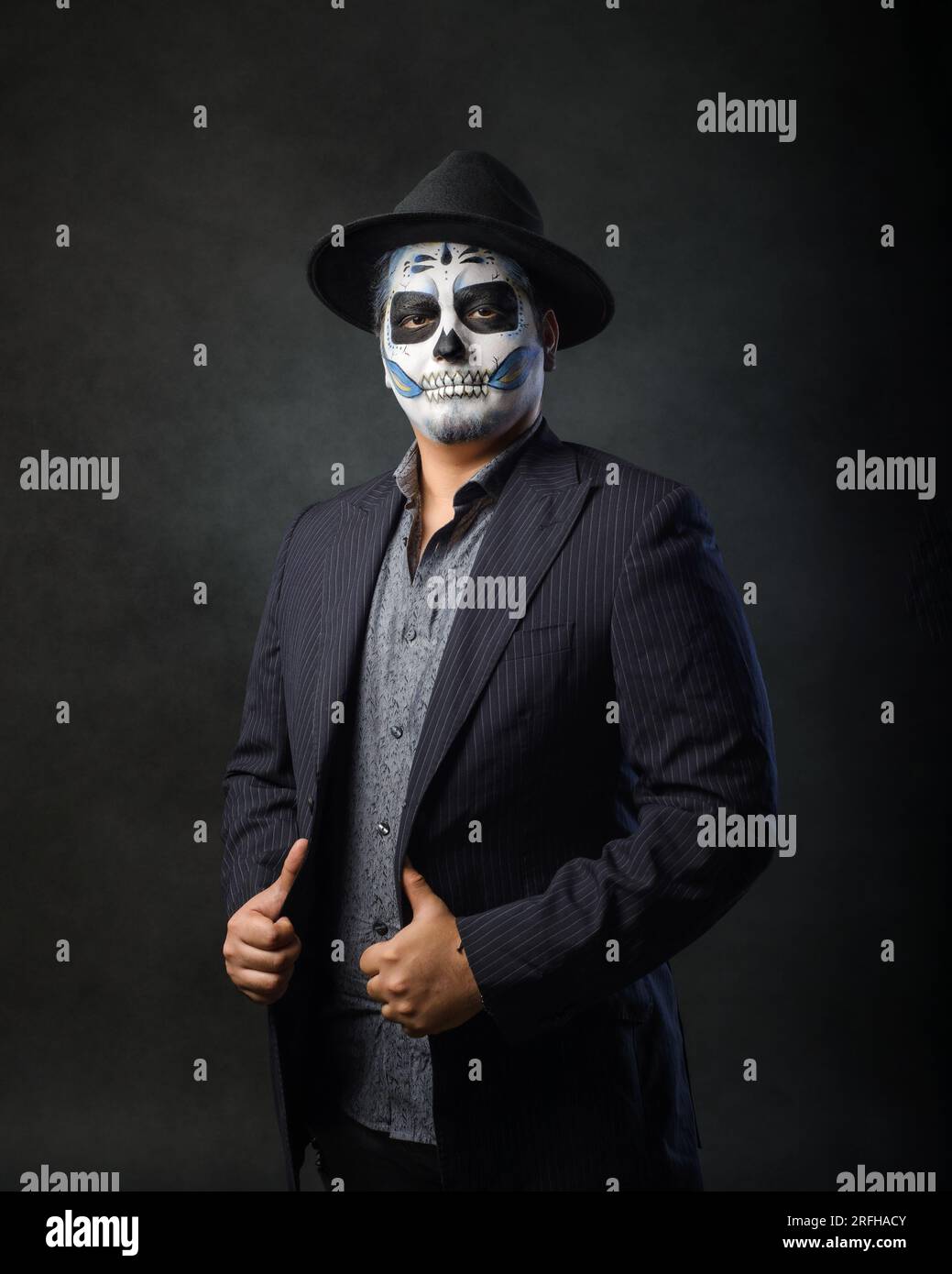 Catrin portrait. Typical Mexican character. Day of the dead and ...