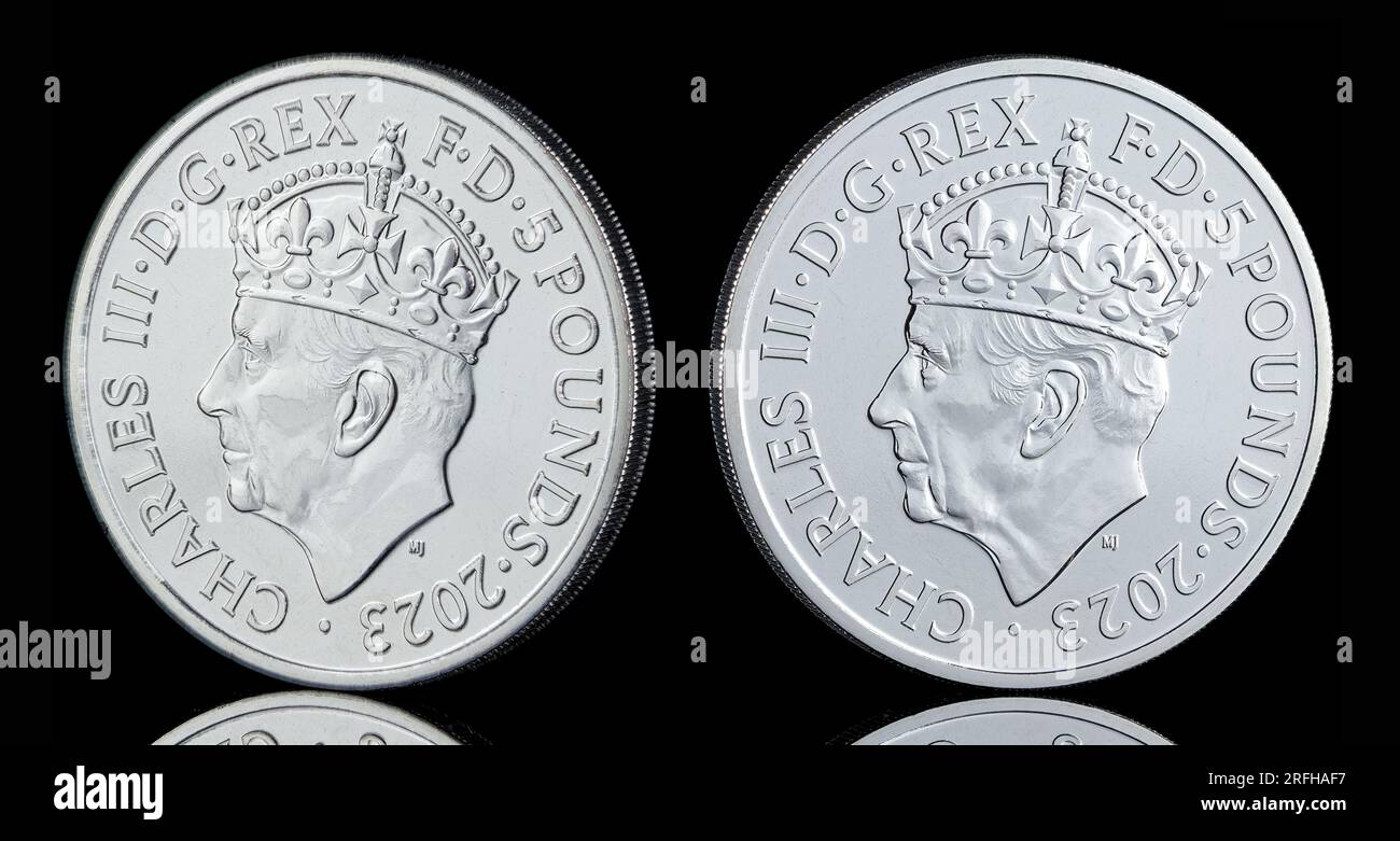 £5 coin to commemorate King Charles III coronation on May 6th 2023 ...