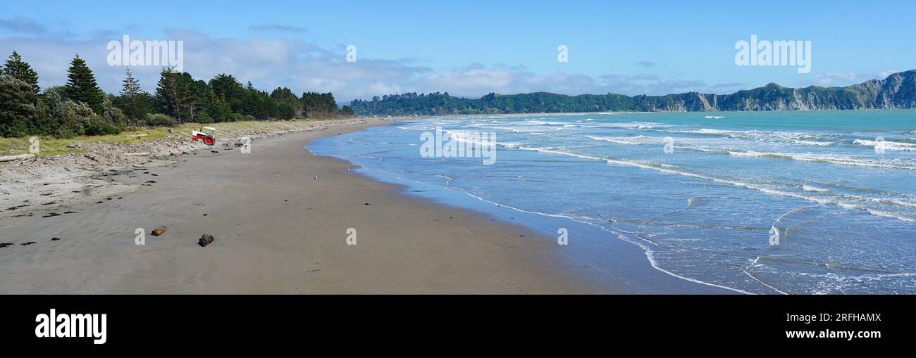 Tolaga Bay, a remote town in the East Coast district of New Zealand ...