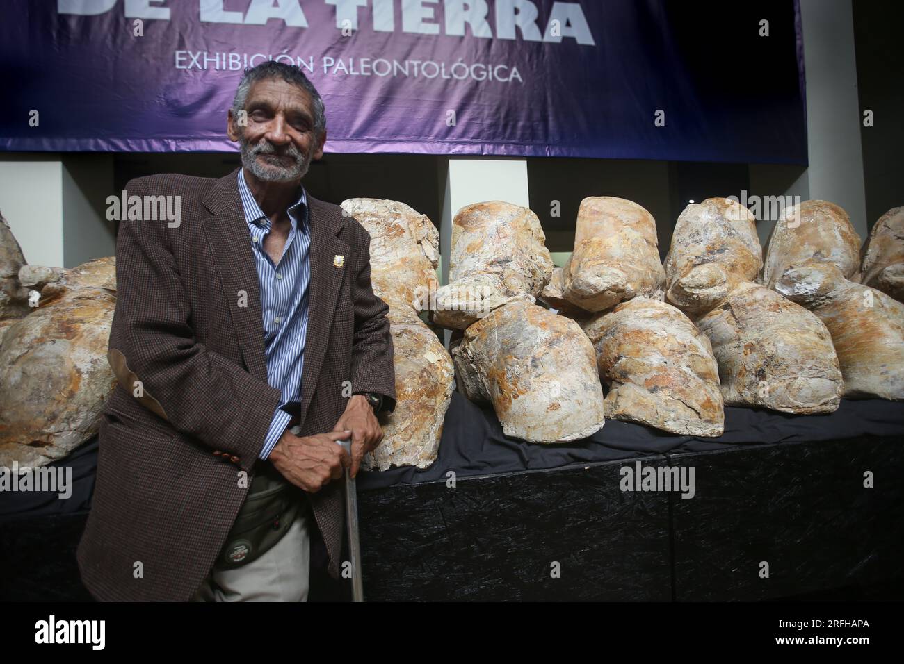 Lima, Peru. 03rd Aug, 2023. Peruvian researcher Mario Urbina stands ...