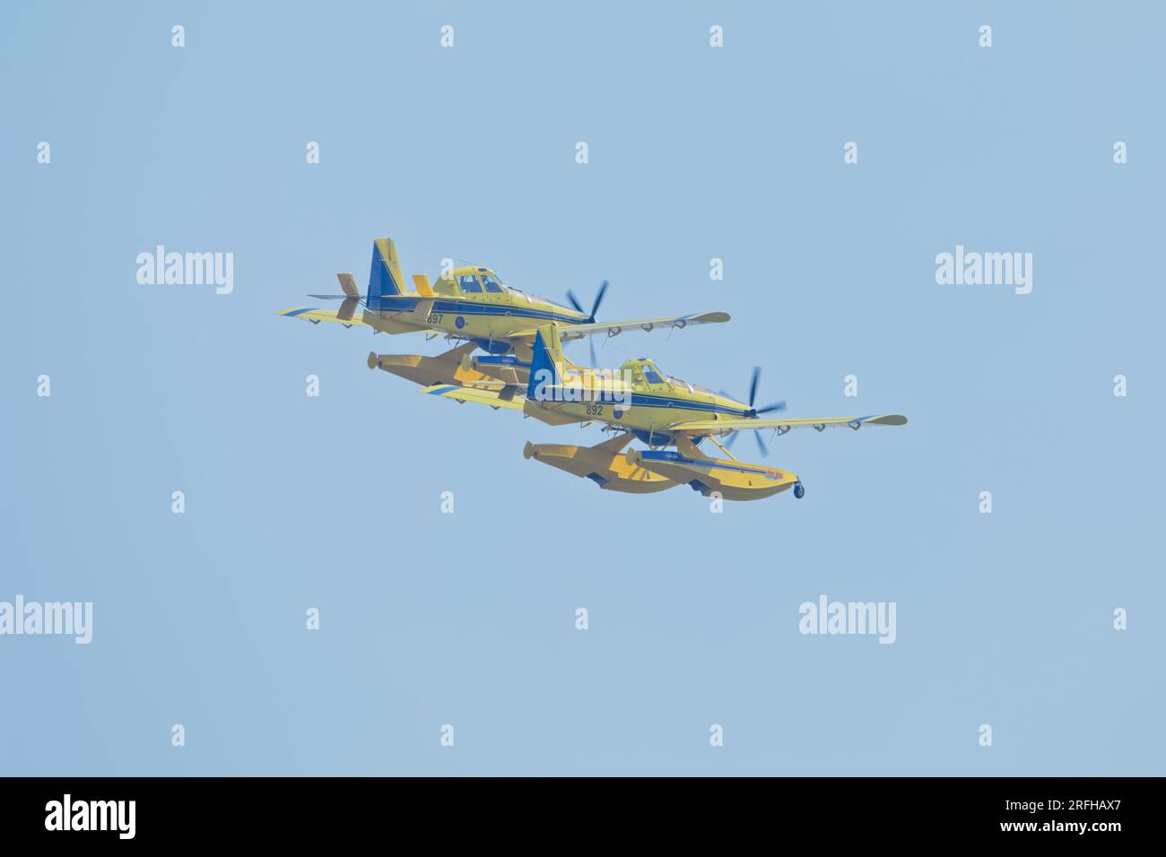 Air-Tractor Fire-Fighting During Operation Storm Celebration in Knin ...