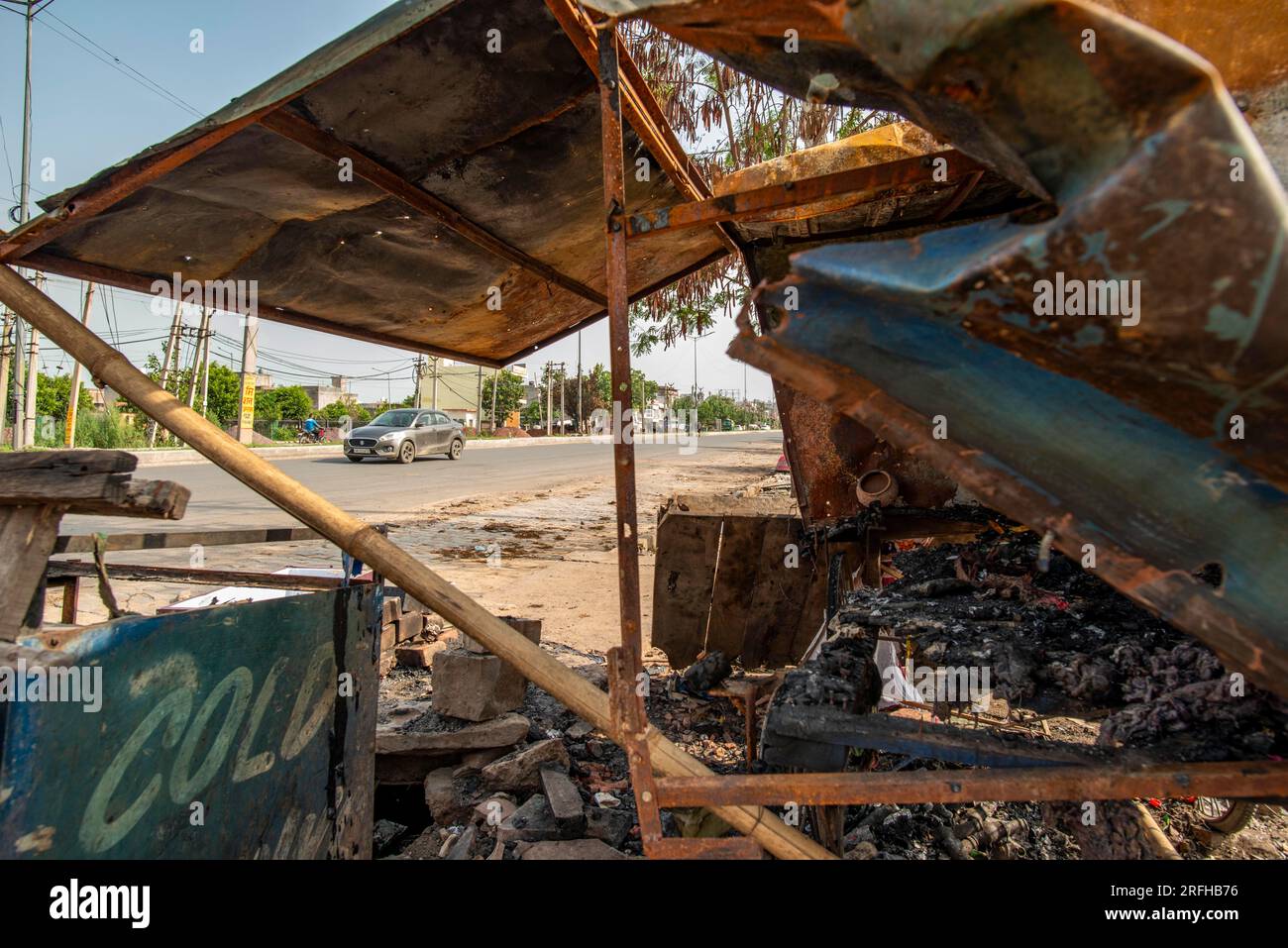 Burnt street hi-res stock photography and images - Alamy