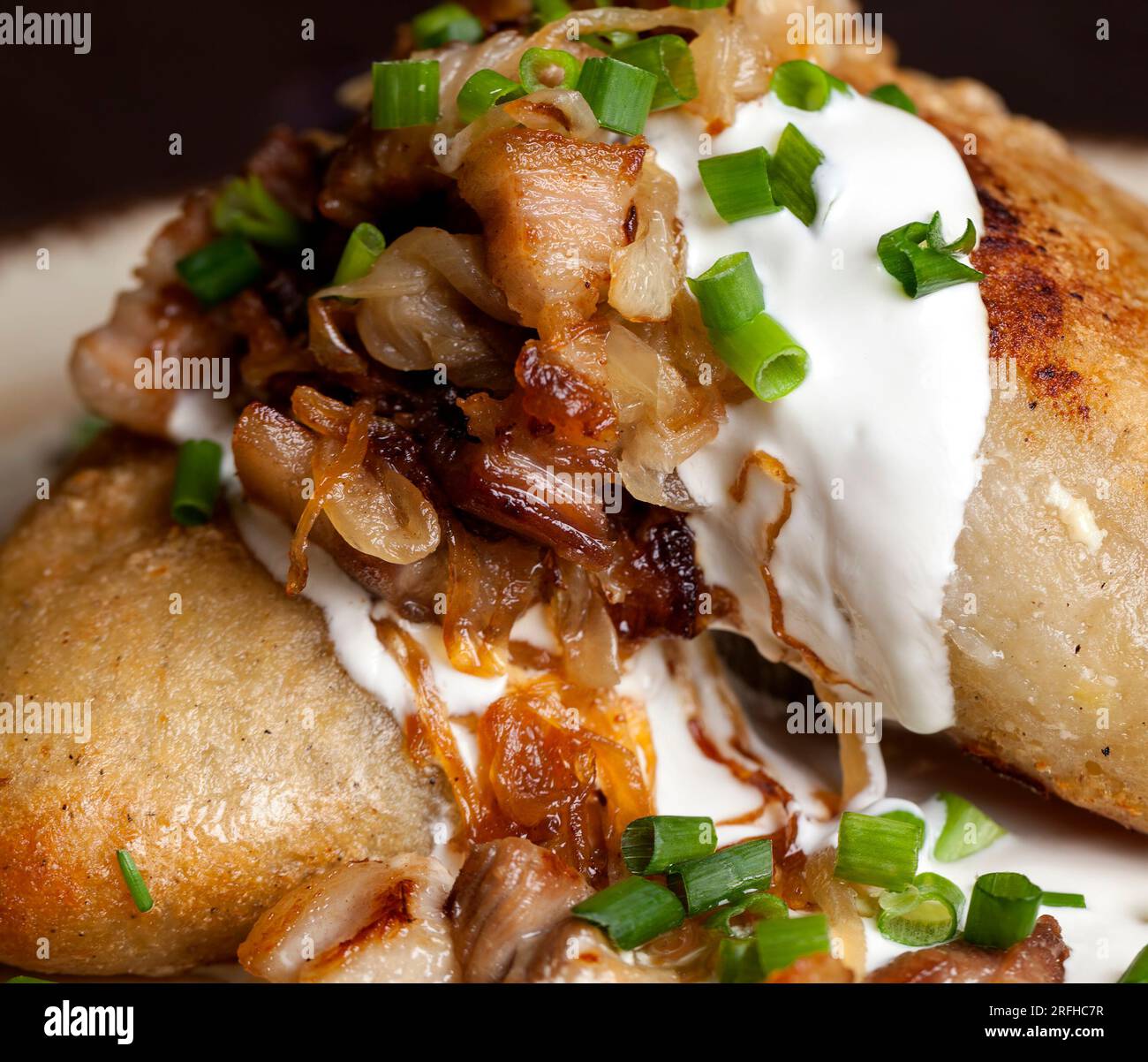 zeppelins made from grated potatoes with minced meat , traditional ...