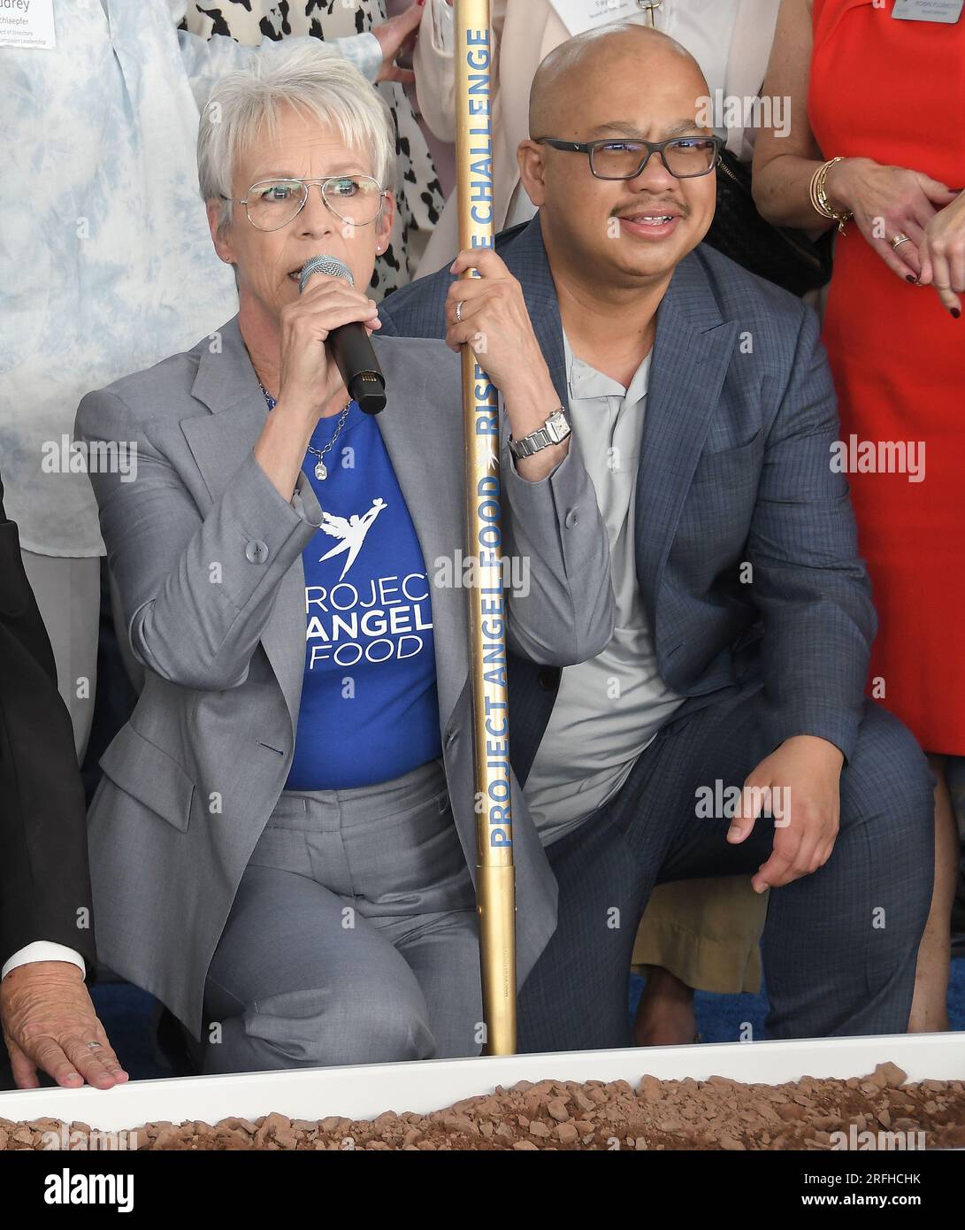 Los Angeles, USA. 03rd Aug, 2023. (L-R) Jamie Lee Curtis and Takashi ...