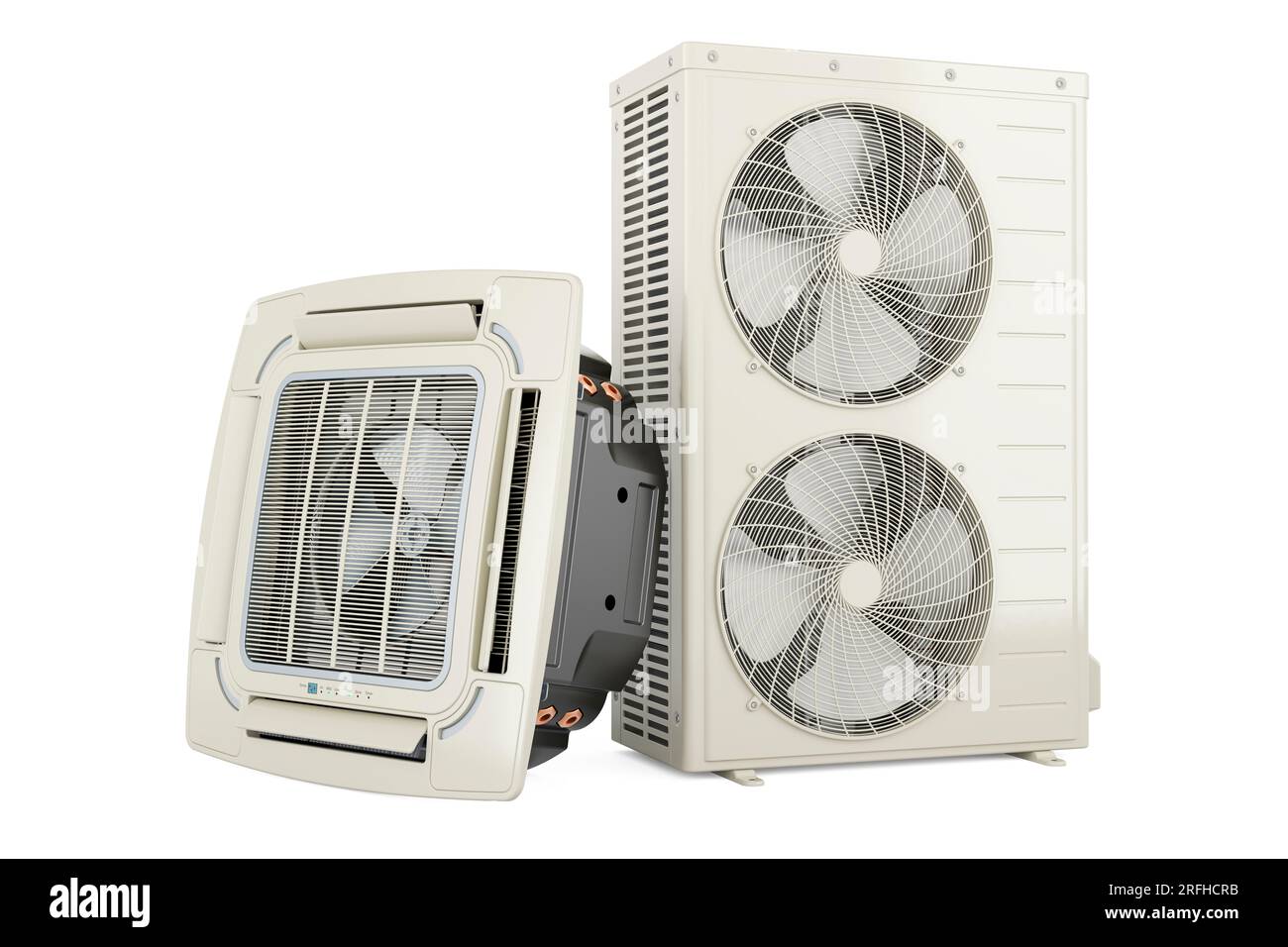 Ceiling Cassette Units with Outdoor Compressor Multi-Zone Unit. Air ...