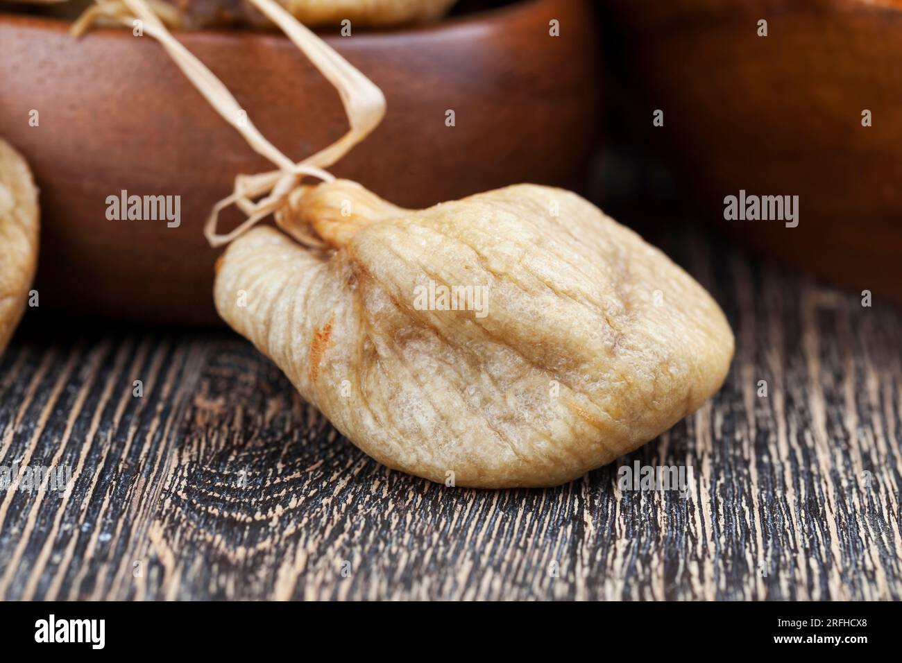 dried yellow figs close up, sun dried ripe figs eastern traditional ...