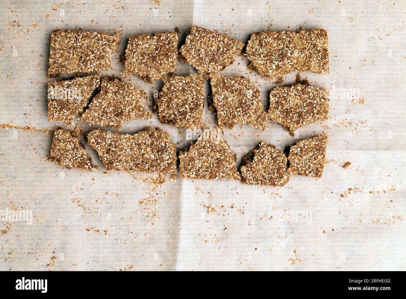 crispy rye bread, healthy foods made from rye flour, thin and crispy ...