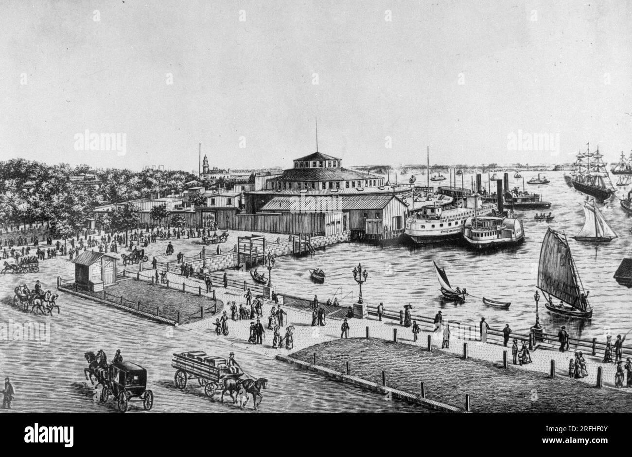 1892 and ellis island Black and White Stock Photos & Images - Alamy