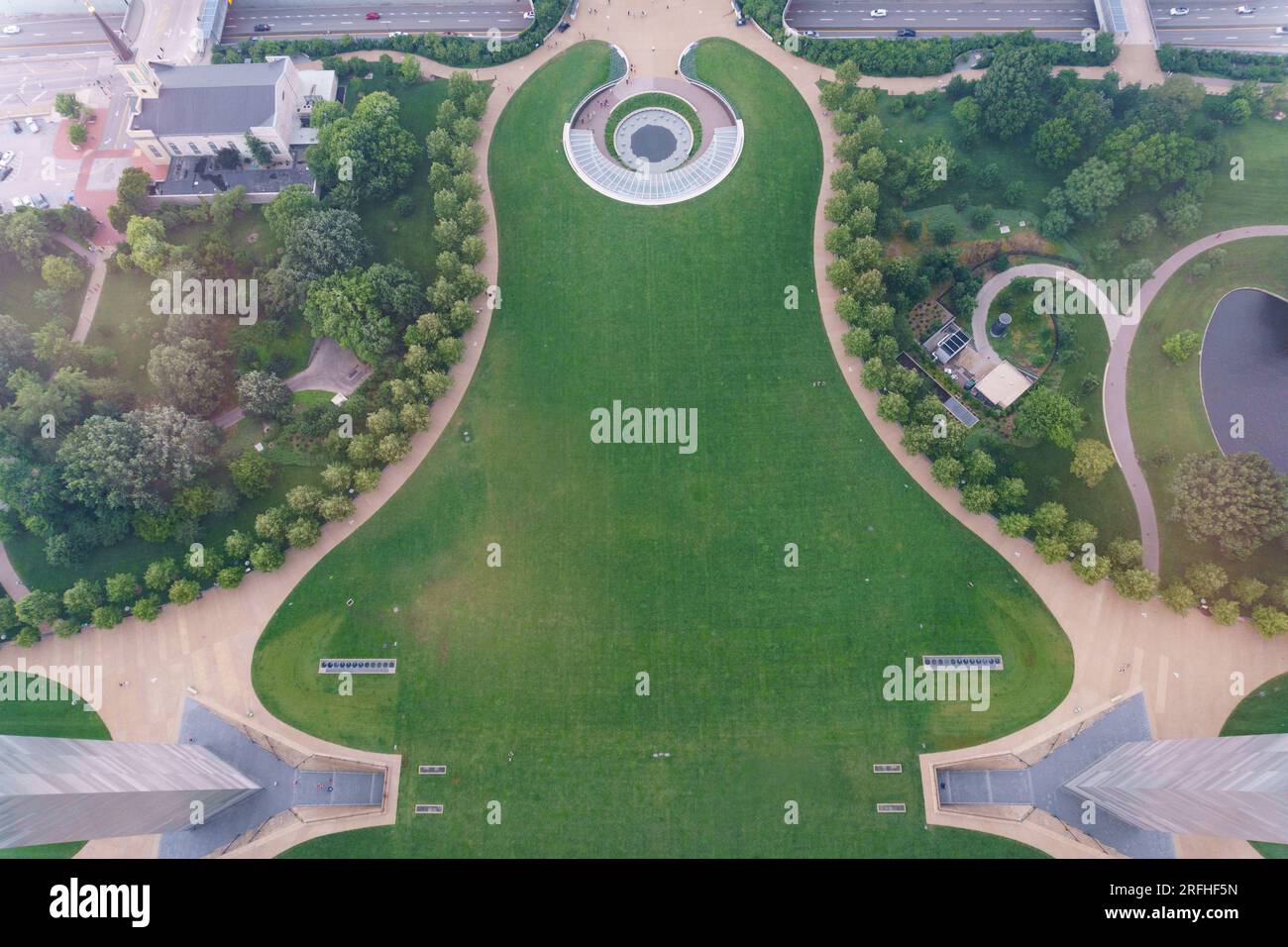 View from Gateway Arch National Park, St Louis, Missouri Stock Photo ...