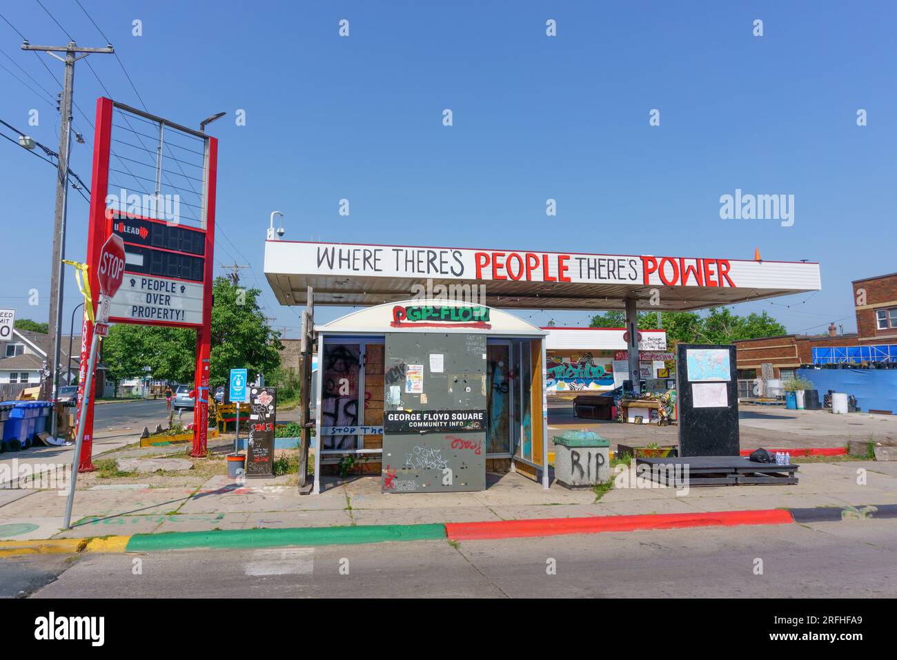 George Floyd Memorial Square Minneapolis Minnesota Unity Foods Black ...