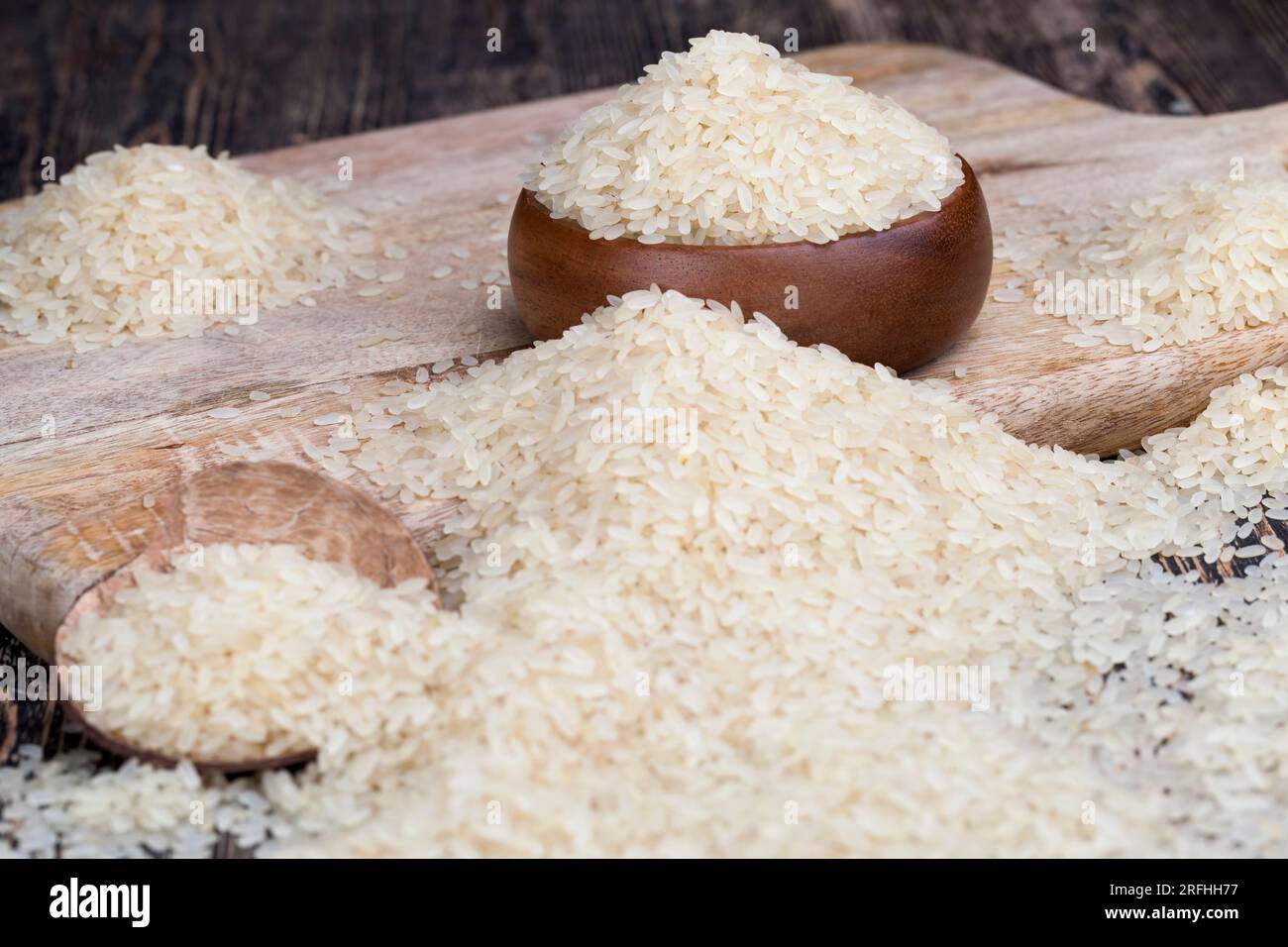 white ripe steamed rice, raw uncooked steamed rice for better taste and ...