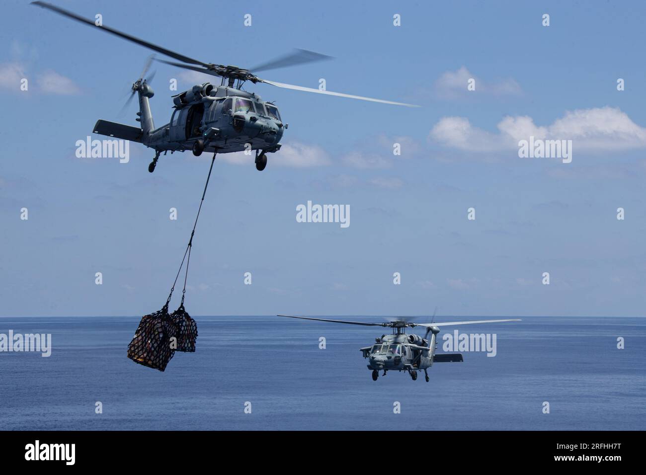 MH-60S Sea Hawks, attached to the "Tridents" of Helicopter Sea Combat ...