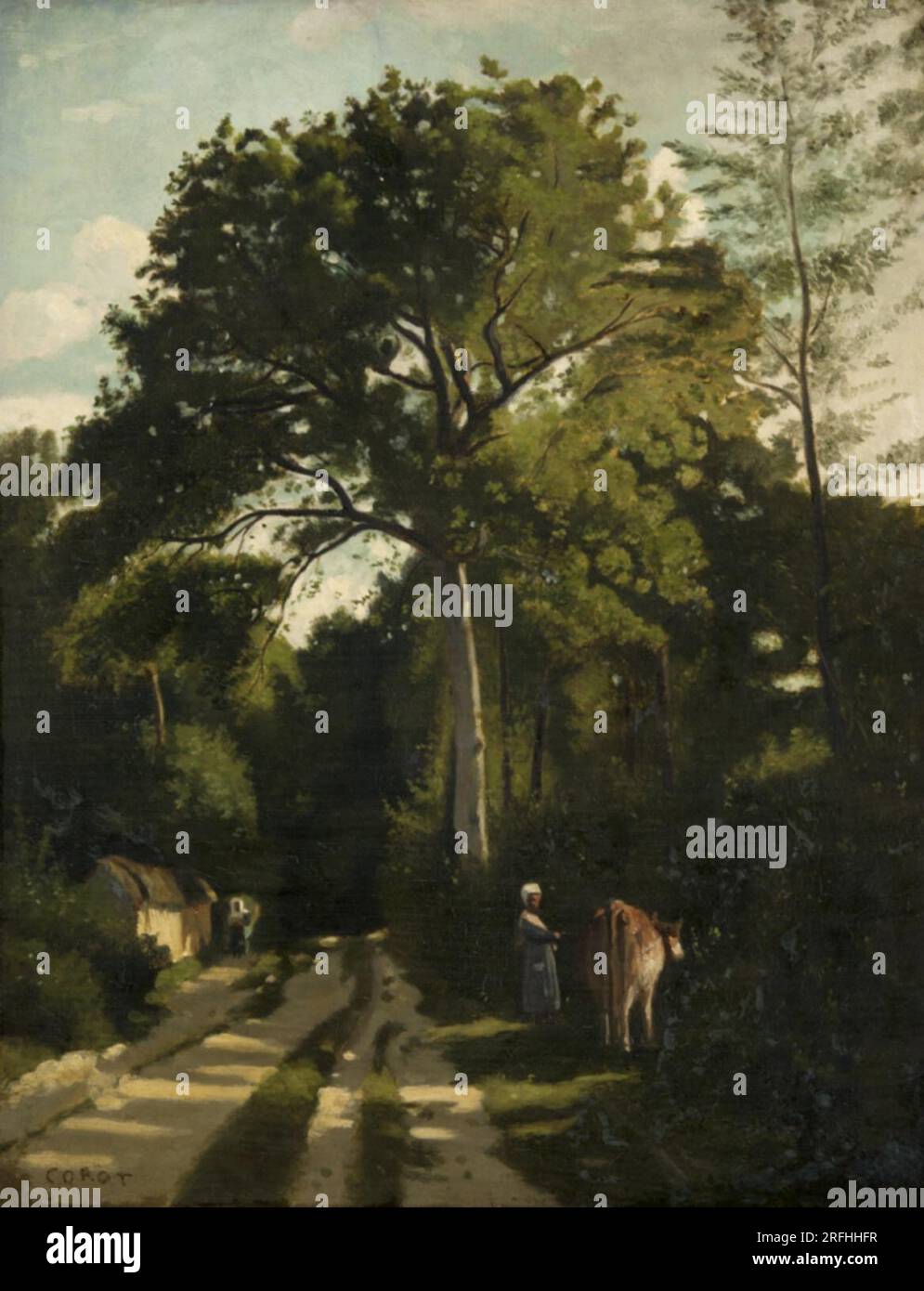Forest Path, Ville d'Avray between 1823 and 1825 by Jean-Baptiste ...