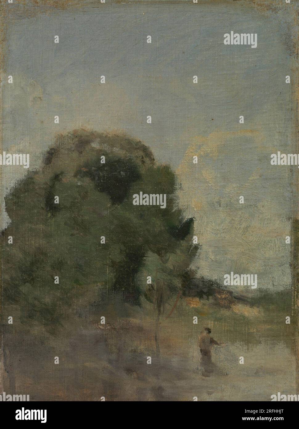 Landscape with angler between circa 1865 and circa 1870 by Jean ...